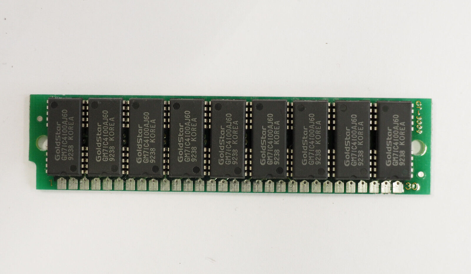 BIOSTAR MB-1433/50PL Motherboard w/ INTEL i486DX SX419 4x GM71C4100AJ60 ...