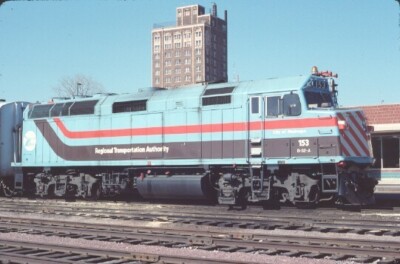 RTA 153 F40-PH WAUKEGAN IL (METRA) ORIGINAL SLIDE 04-18-90 T1-3 | eBay