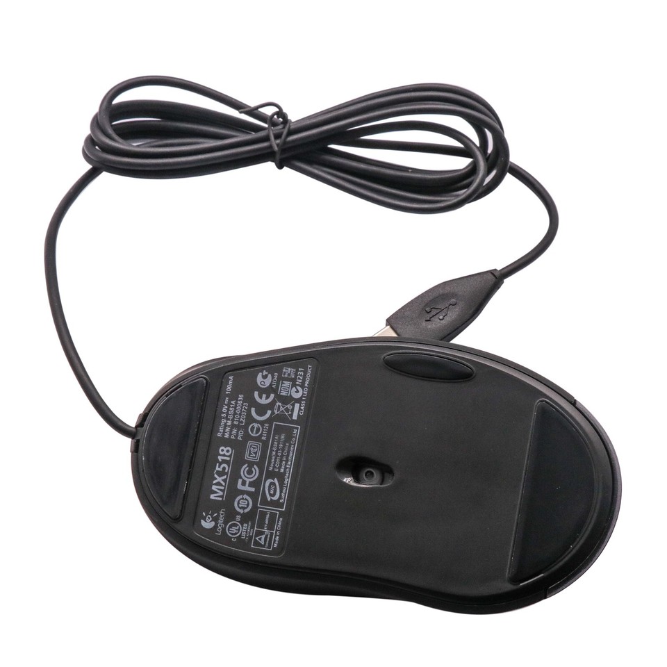 Logitech MX518 Optical Gaming mouse 8 Buttons 16000DPI | eBay