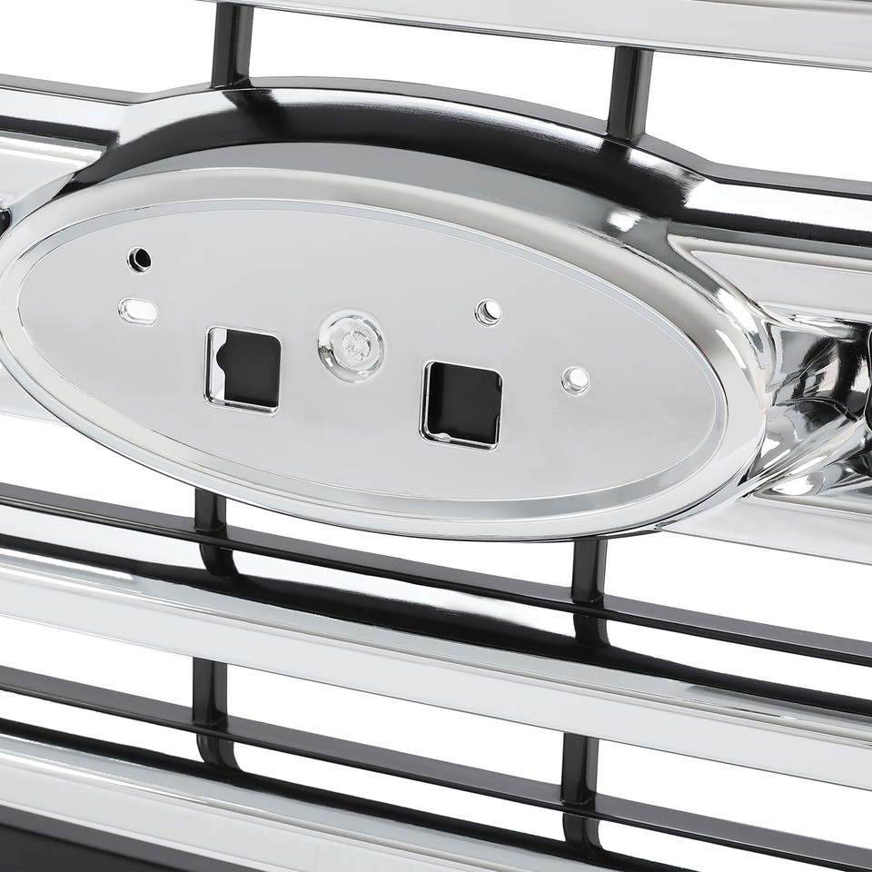 For Ford F-150 2015-2017 ABS Chrome Front Upper Bumper Grille #FL3Z ...