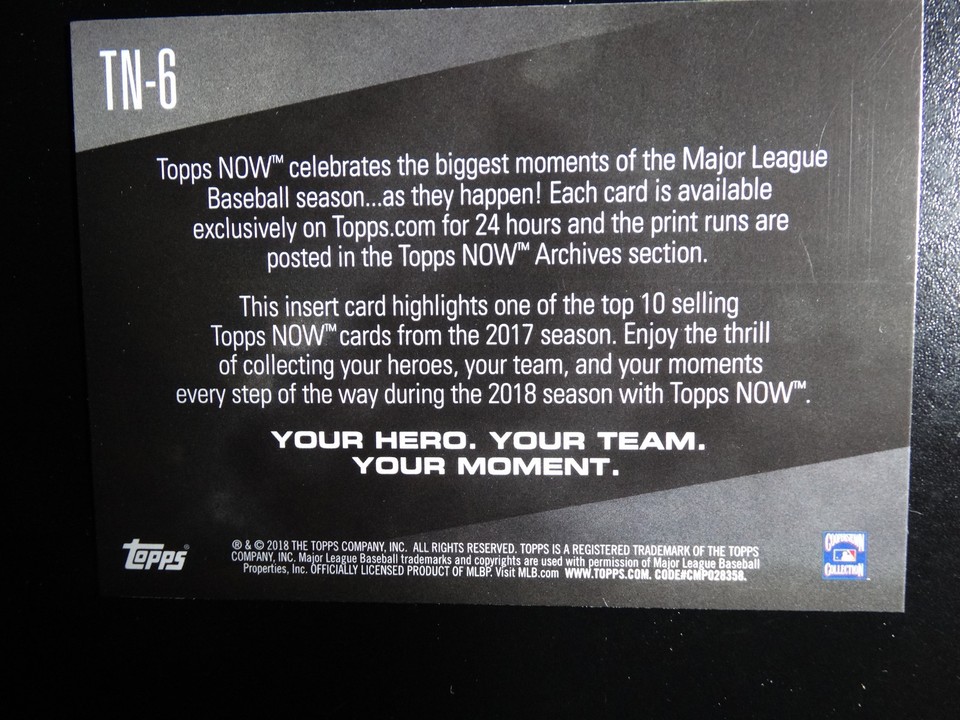 2018 Topps Series 1 Topps Now Baseball Cards You U Pick From List | eBay