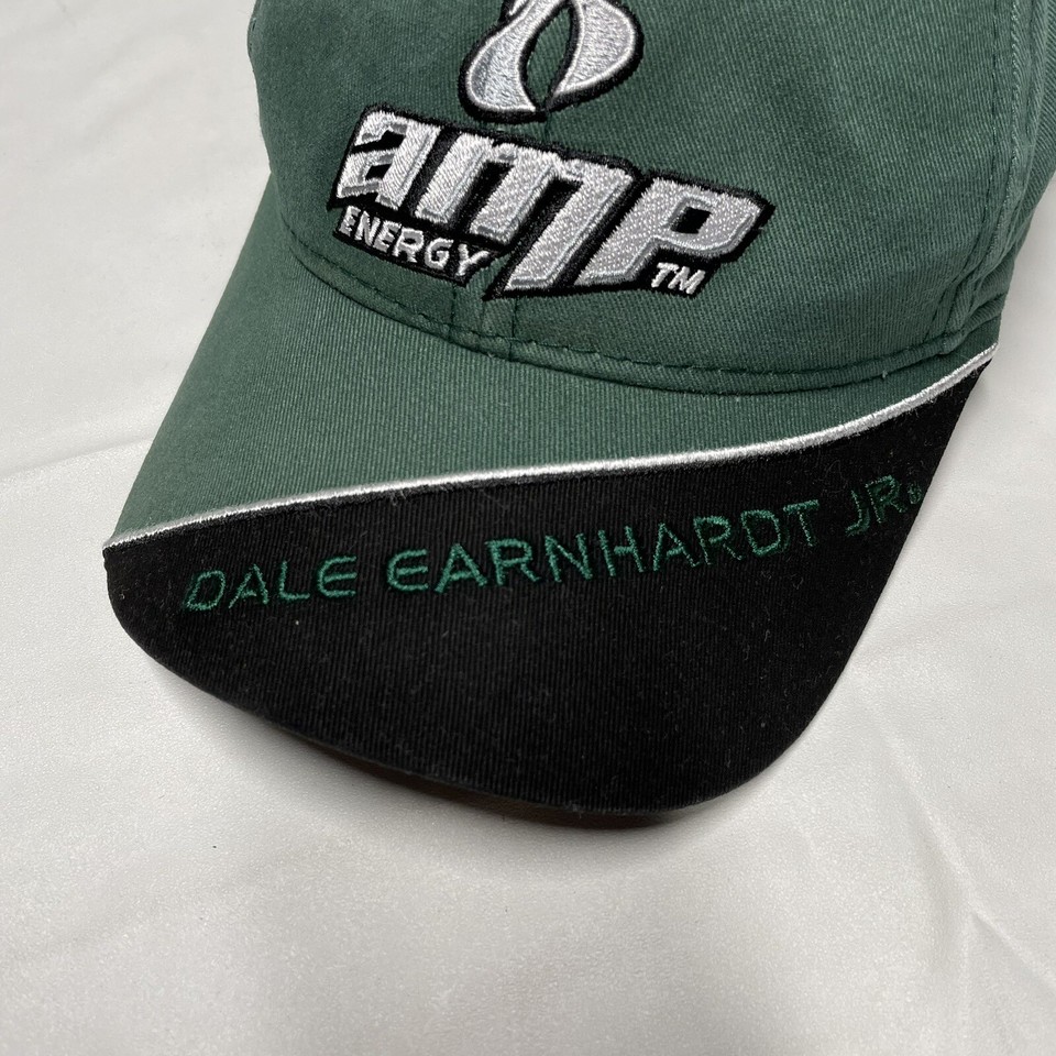 Vintage Dale Earnhardt Jr Hat Cap NASCAR Racing Amp Energy Drink Green ...