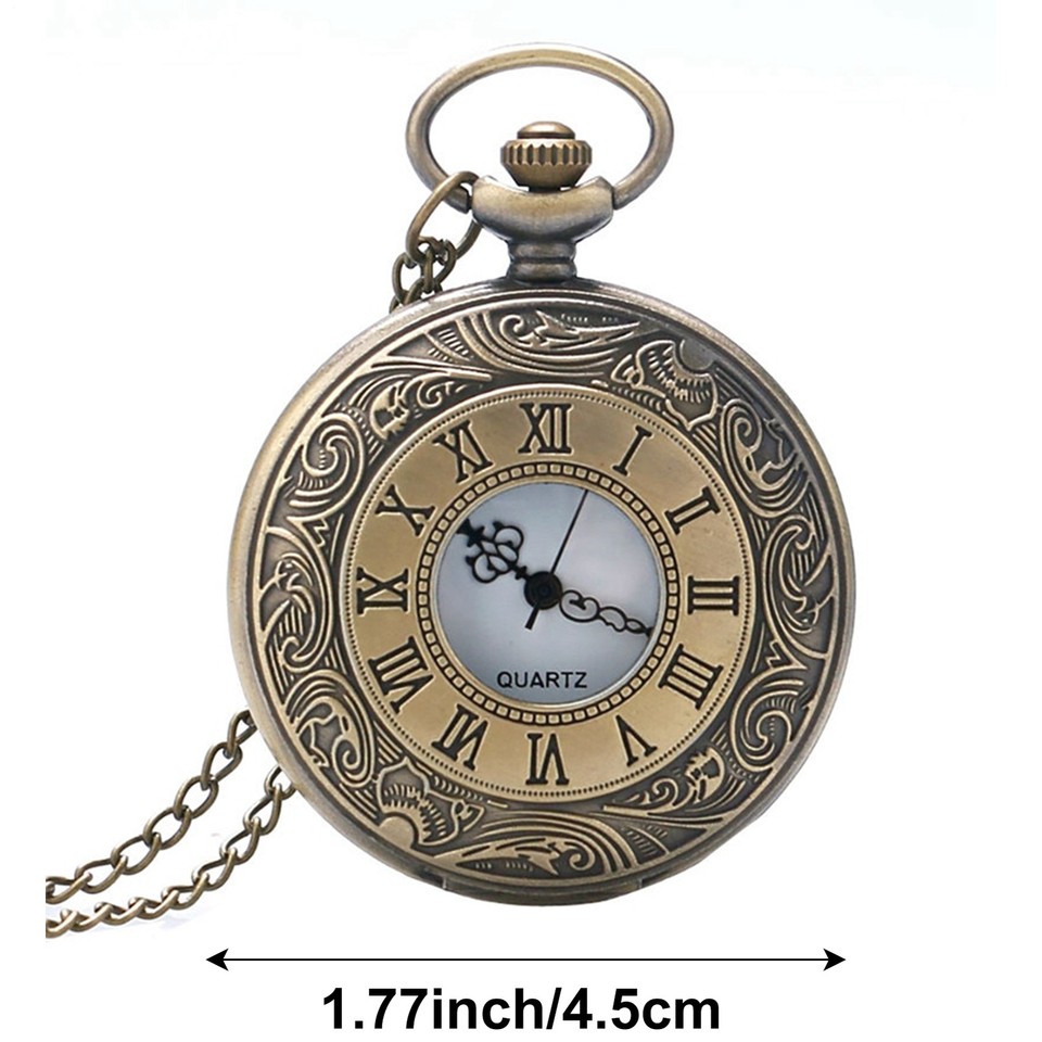 Vintage Pocket Watch Retro Mechanical Mens Pocket Watch Unique Numerals ...