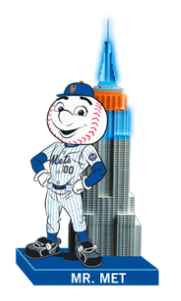 New York Mets Mr Met Empire State Building NYC Baseball Bobblehead 4/19 ...