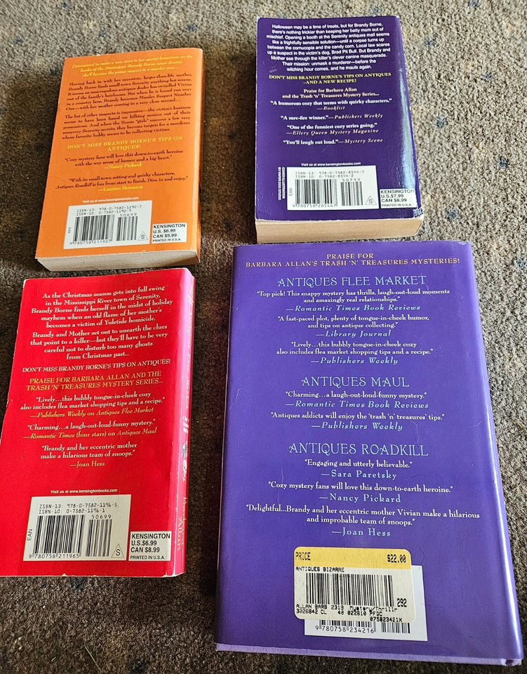 Barbara Allan lot of 5 Trash 'n' Treasure paperbacks - Flee Market Maul ...
