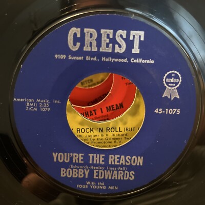 Bobby Edwards You're The Reason I'm A Fool For Loving You 45 RPM #100 ...