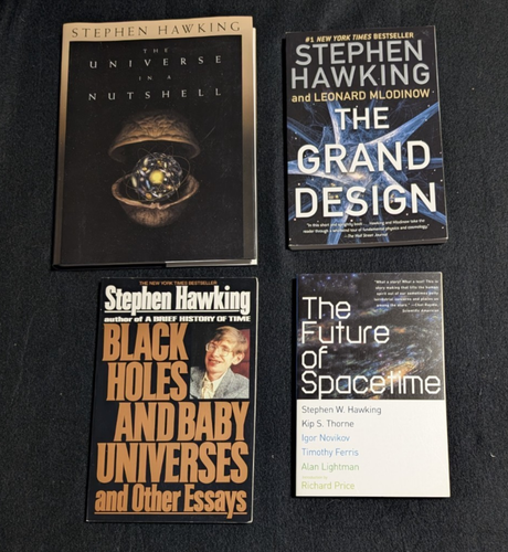 Lot of 4 Stephen Hawking Books HC and SC in Good Condition See ...