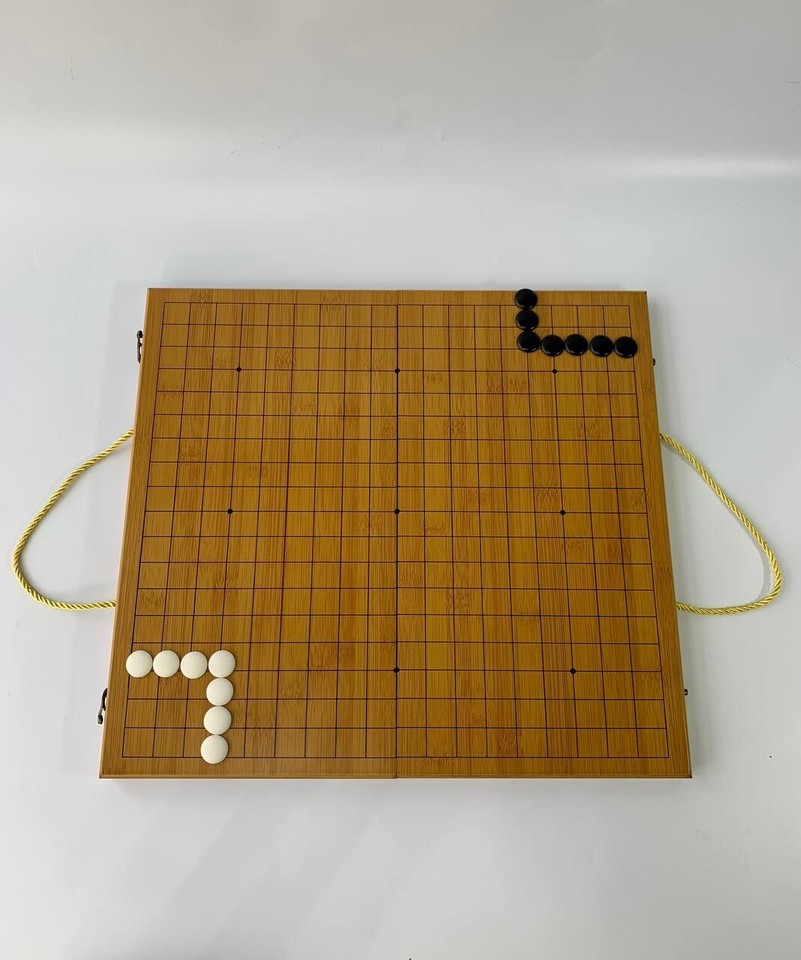 Wooden Go Board Set for Discerning Players, Chinese Board Game, Full ...