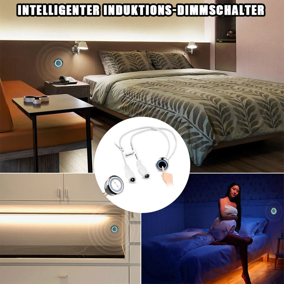 DC 24V 12V LED Touch Schalter Touchschalter Dimmer für LED Streifen ...