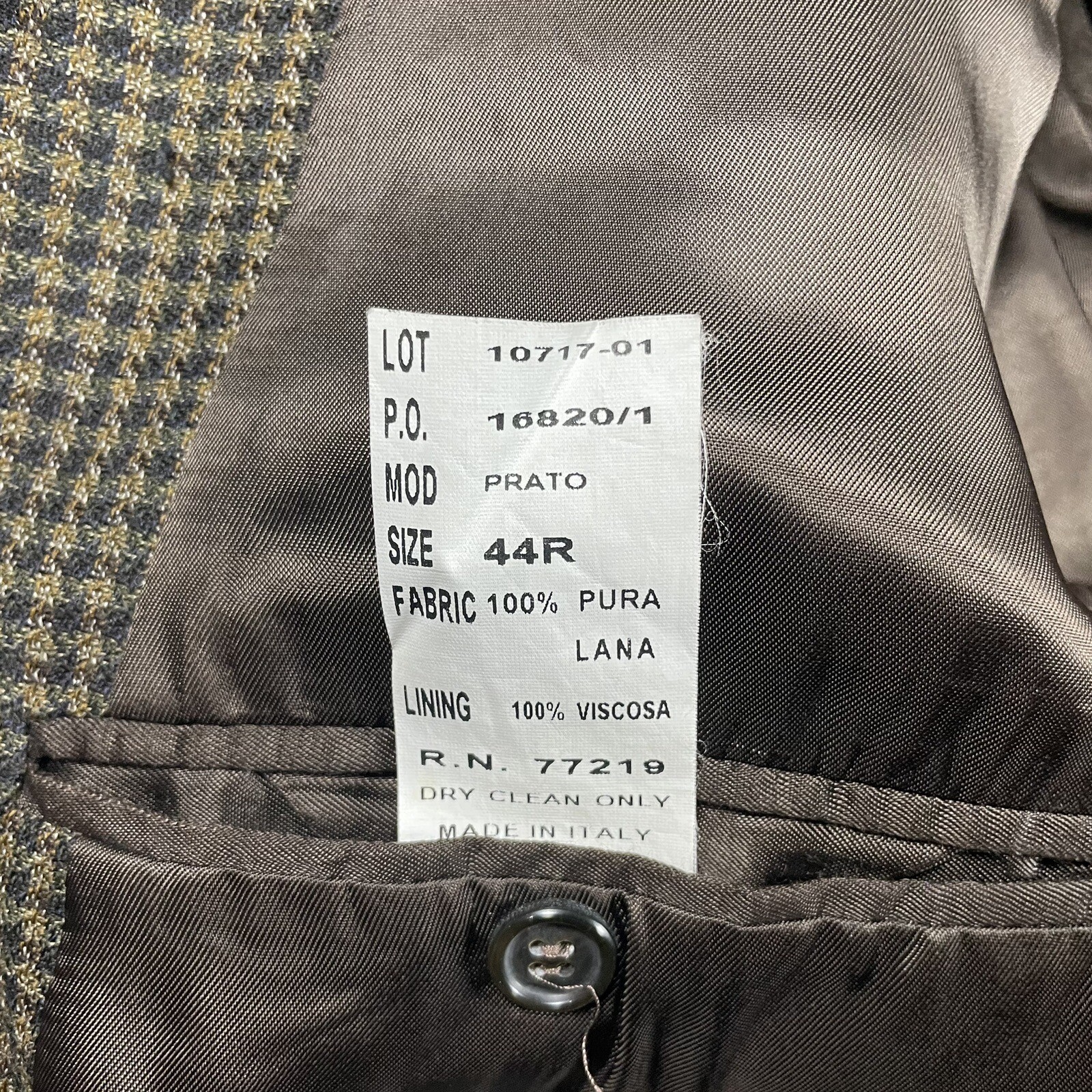 Vintage Vito Rufolo Mens Blazer Sport Coat Two Button Jacket Size 44R ...