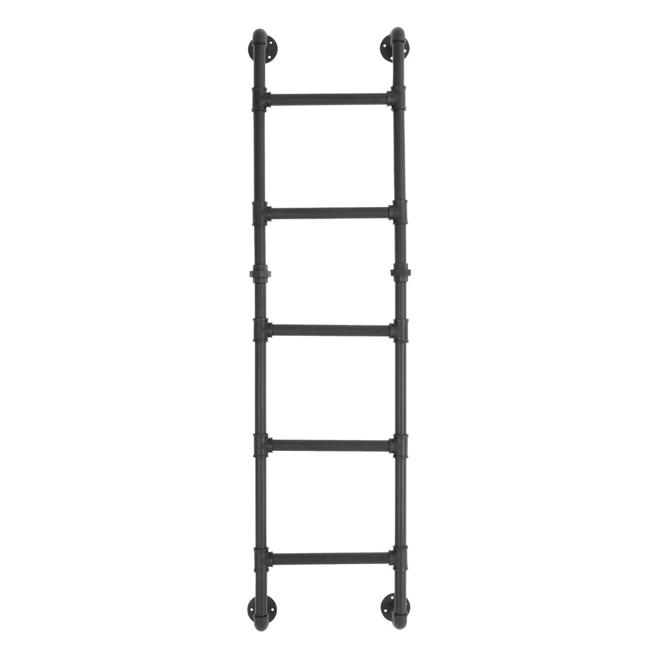 5-Step Carbon Steel Ladder Bunk Bed Ladder Stair Black 200kg/440.92lbs ...