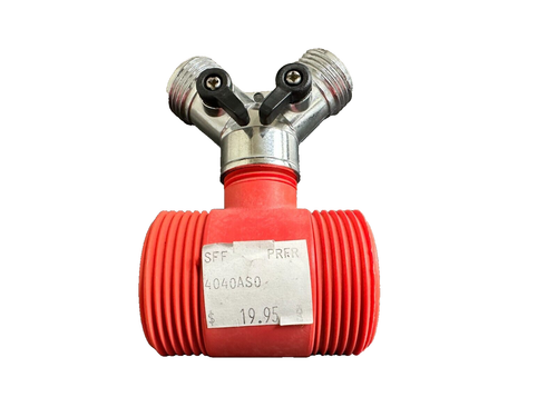Scotty Plastic Water Thief Fitting, 1.5" M.NST x (2) Male Garden Hose ...