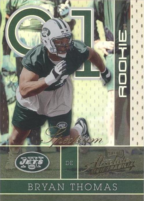 2002 Playoff Absolute Memorabilia - Rookie Bryan Thomas #183 Spectrum ...