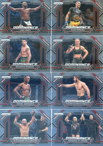 2023 Panini Prizm UFC PICK YOUR CARD for DOMINANCE BASE INSERT SET #1 ...