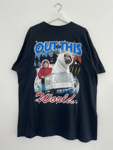 ET Movie Bootleg Shirt Double Sided (Size XL) Rare! - Gem