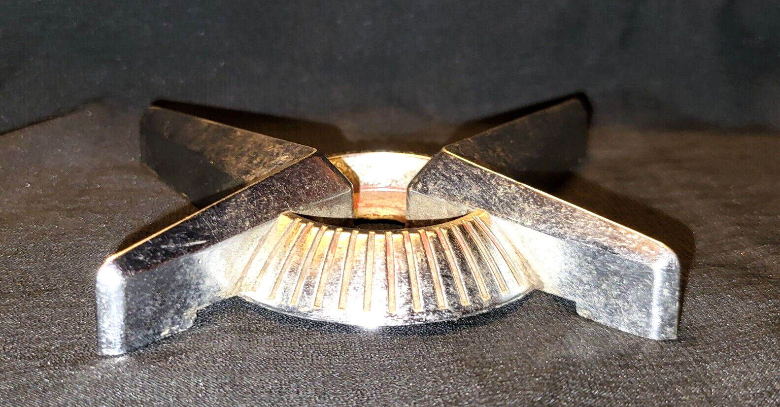 VINTAGE OLD DODGE TRUCK CHROME EMBLEM MONOGRAM HOOD ORNAMENT AUTOMOBILE ...