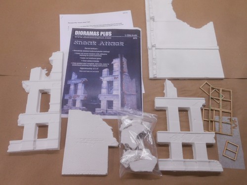 Dioramas Plus DP3 Sneak Attack 1/35 Scale WWII Model Building Ruins Kit ...
