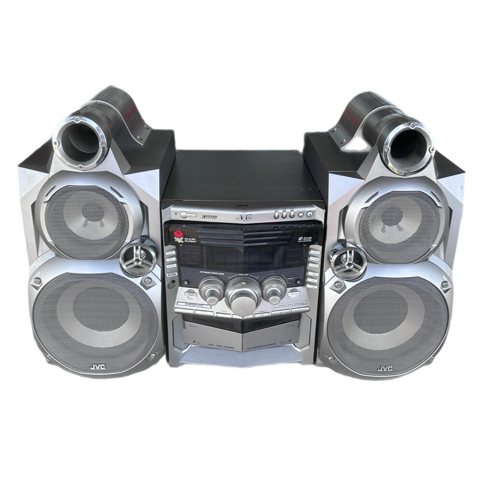 JVC CA-MXGT88 Stereo Receiver AM/FM Radio CD Dual Cassette Sound System ...