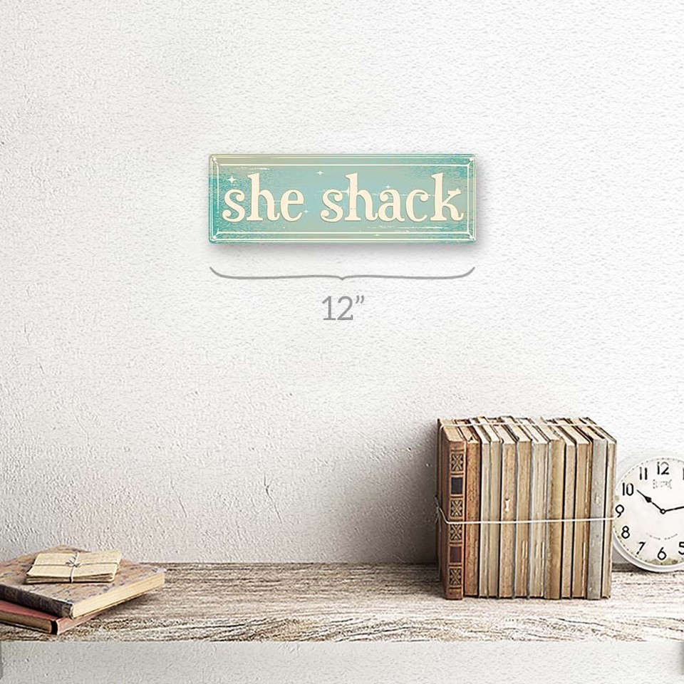 She Shack Metal Sign; Wall Decor for Bath or Laundry | eBay