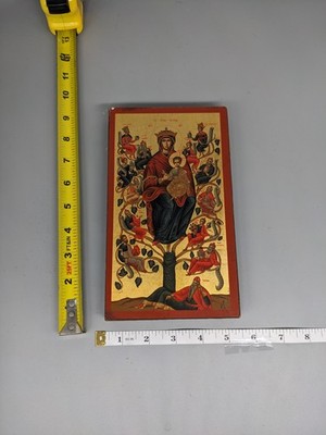 Orthodox Icon Root Of Jesse Greece 2002 Hand Painted Wood Copy | eBay