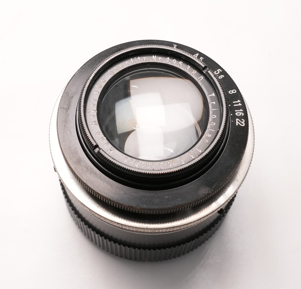 Hugo Meyer Gorlitz Trioplan 3 Inch 76mm F3 Lens L39 and C Mount Very ...