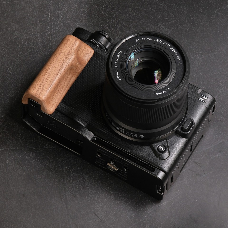 Wooden L Handle Grip Holder For Nikon ZR Camera Aluminum Alloy ...
