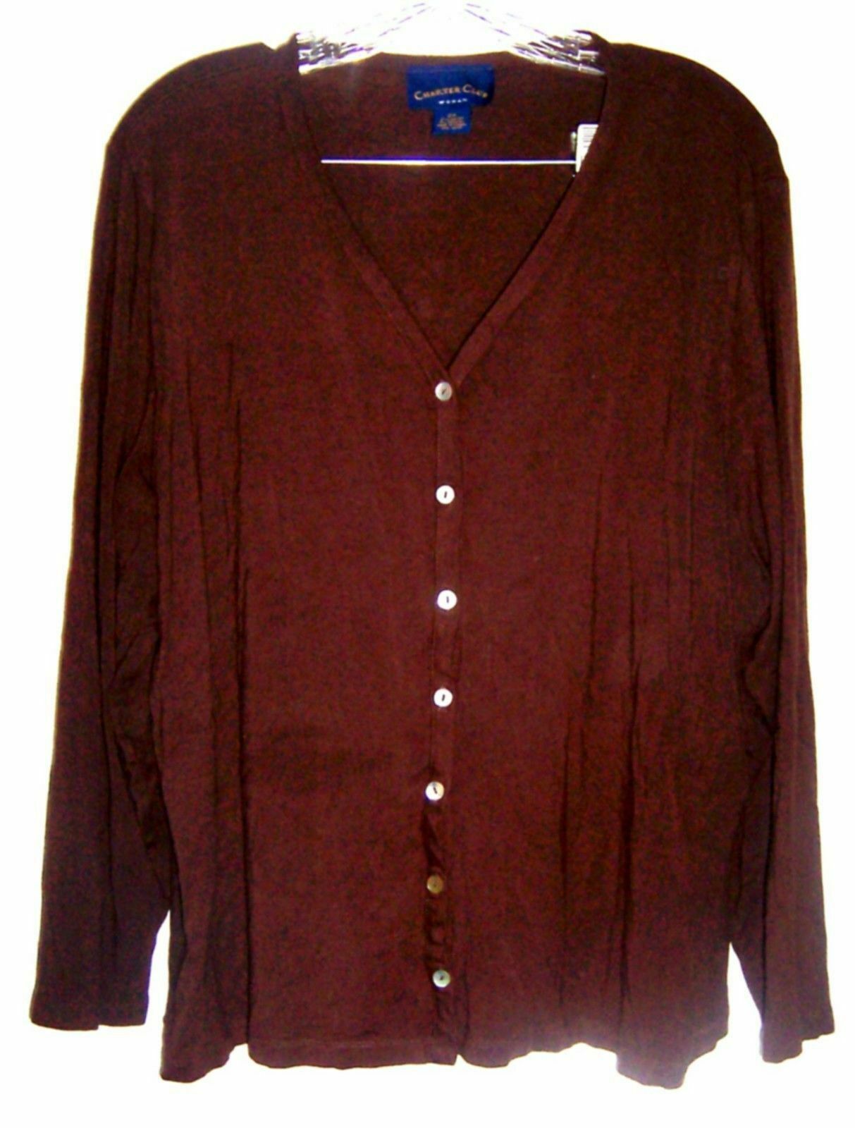 Charter Club Long Sleeve Tops Floral, Art Nouveau & Solid Color Prints ...