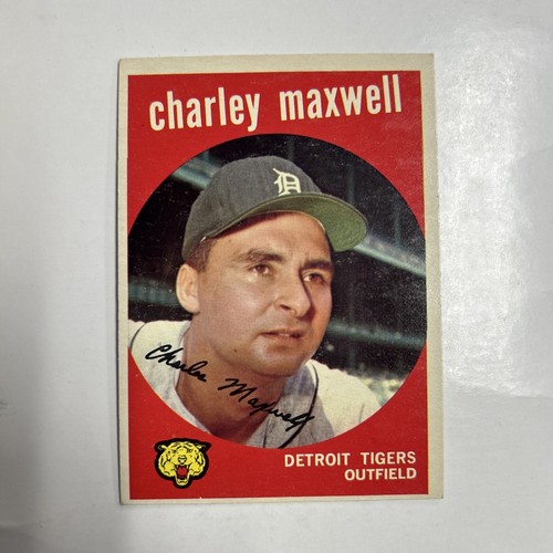 1959 Topps Baseball Charley Maxwell Detroit Tigers Card #481 | eBay