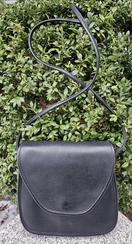Vintage COACH 892-9235 Lindsay Black Leather Crossbody Bag Purse | eBay