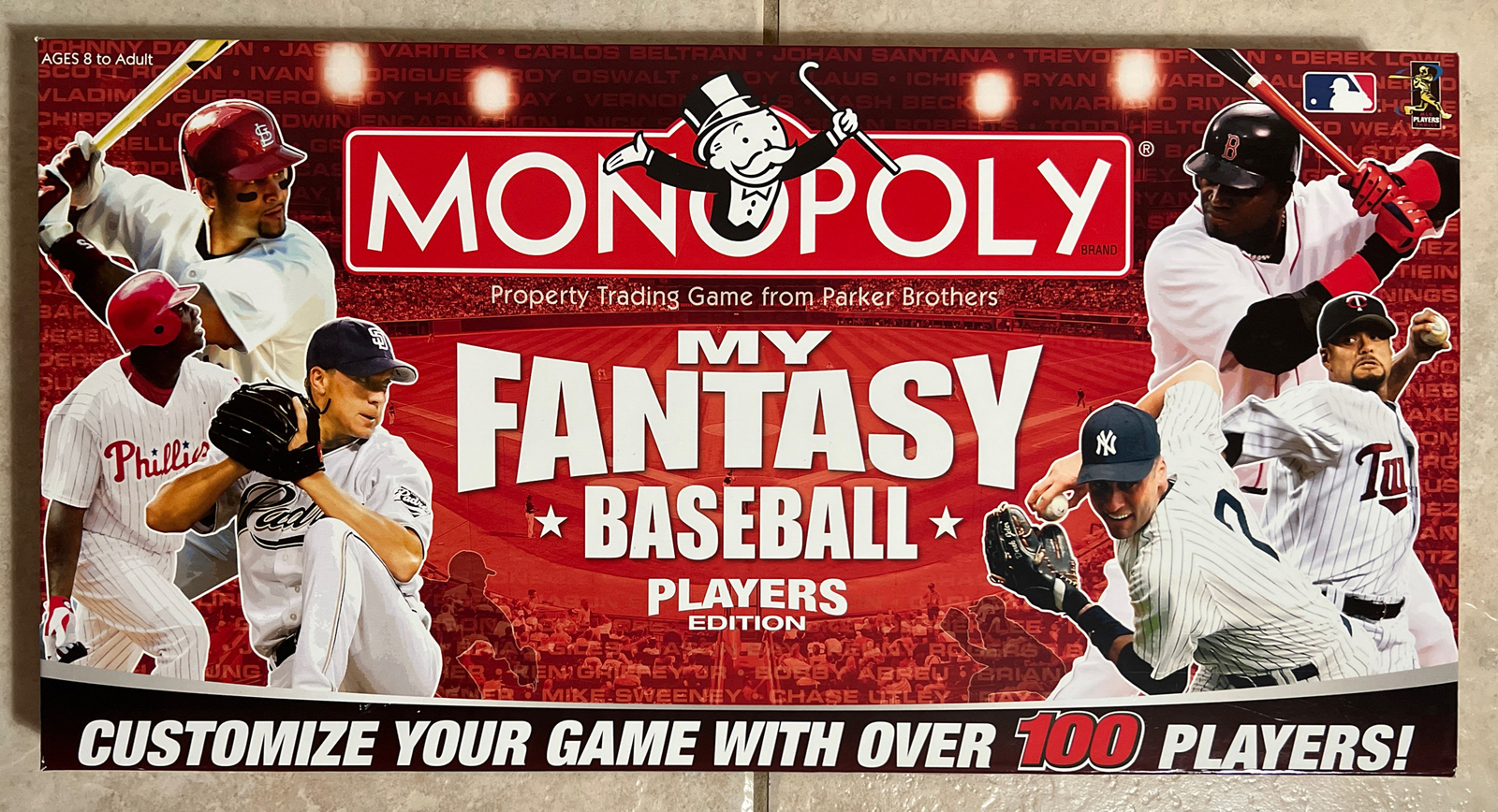 My Fantasy Baseball Players Edition Monopoly Board Game Complete 2007 6 ...