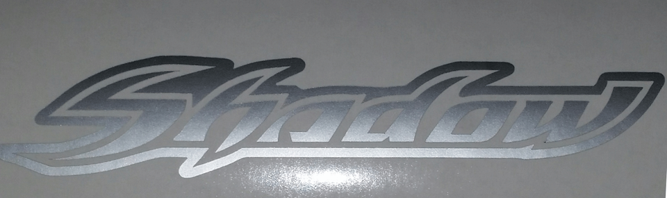 HONDA SHADOW OUTLINED TANK FENDER STICKERS DECALS (2x) | eBay