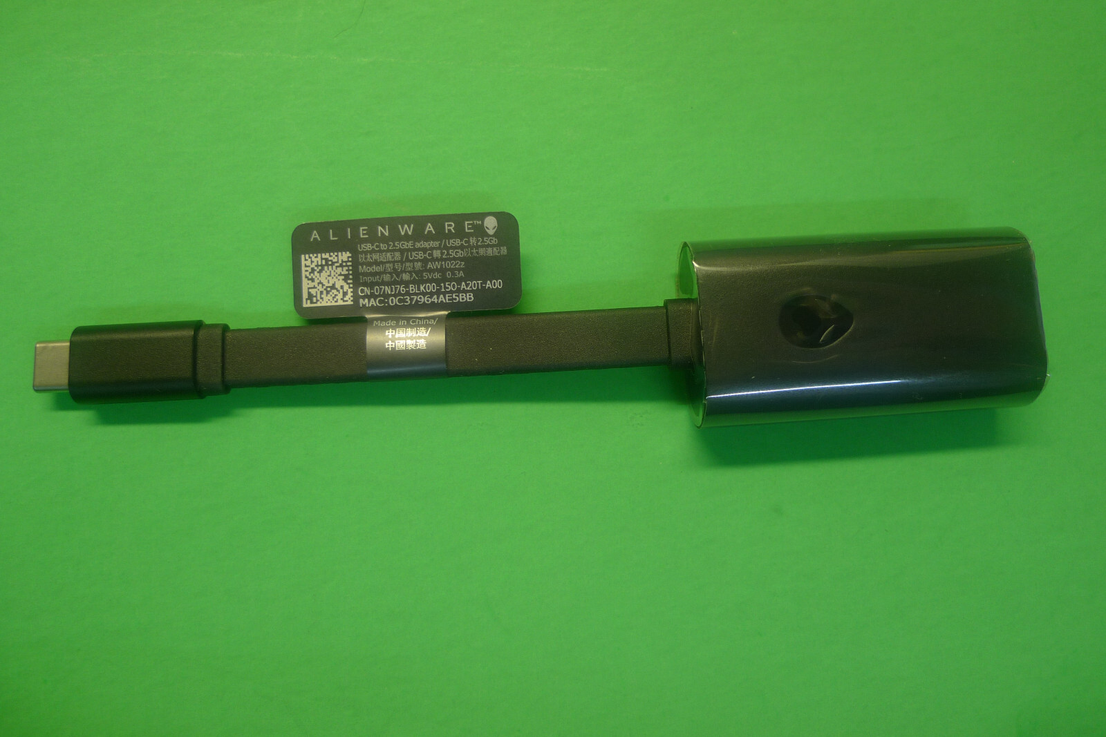 New Genuine Alienware USB-C to 2.5 Gbe Adapter AW1022z Dell 7NJ76 | eBay