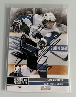 2009-10 ITG Heroes and Prospects Simon Despres #100 Auto Autograph ...