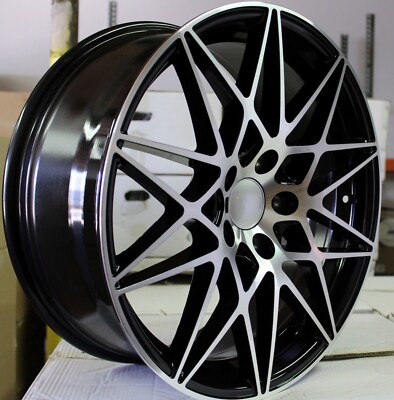 (4) 19x8.5/9.5 5x120 Wheels Rims Staggered BMW M3 Fitment E46 E90 E92 ...
