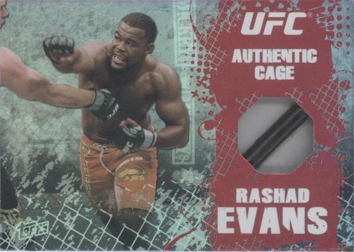 2010 Topps UFC Main Event - Cage Relics Rashad Evans #CR-RE (MEM) for ...