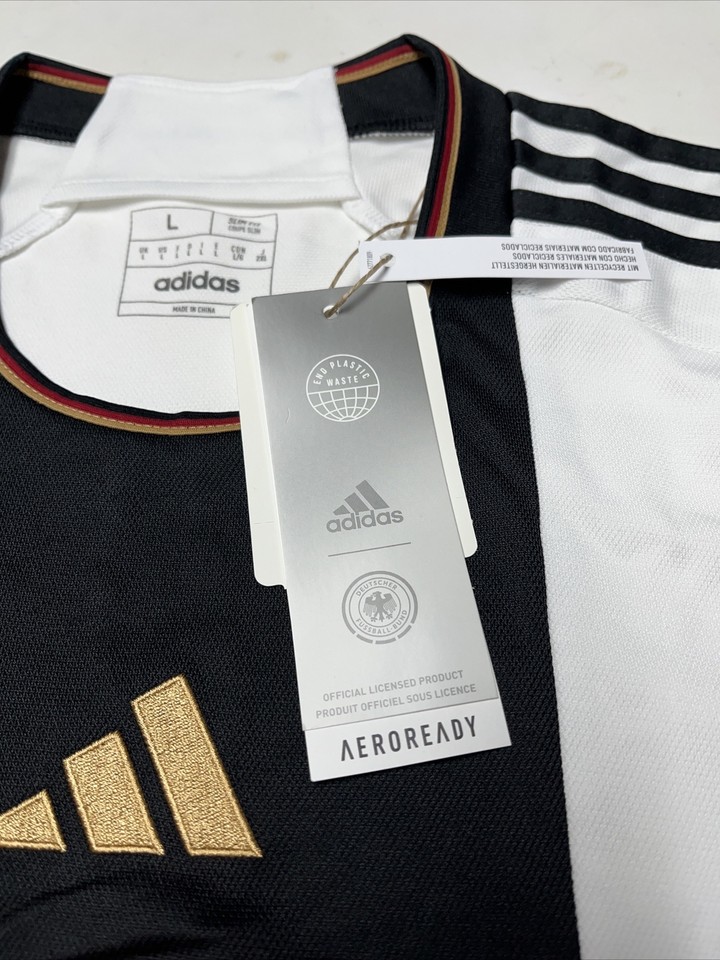 NWTS Adidas Germany Soccer 2022 Home Stadium Jersey HJ9606 Men’s SZ ...