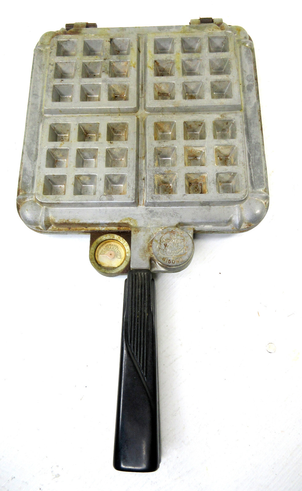 Vintage Nordic Ware Belgian Waffler Stove Waffle Iron Maker Camping ...