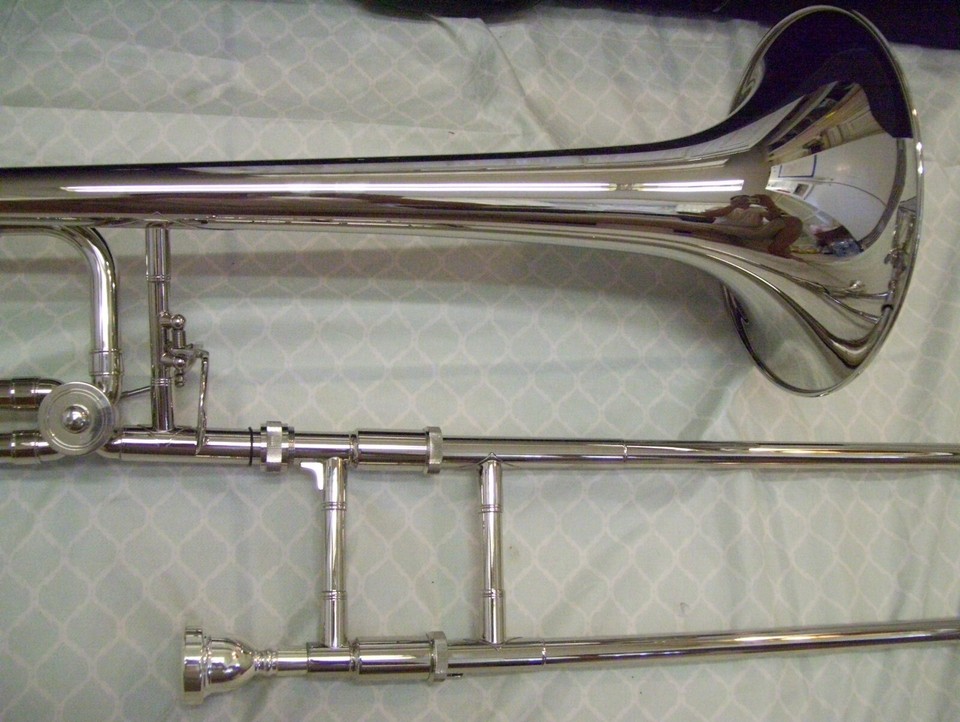 Brand New silver Trigger Trombone with hard case and mouthpiece | eBay