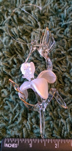 Crystal Glass Hummingbird by White Flower Christmas Ornament | eBay