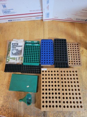 Lot Of Reloading Trays, Instructions, Manuals, Etc (RCBS, Frankford ...