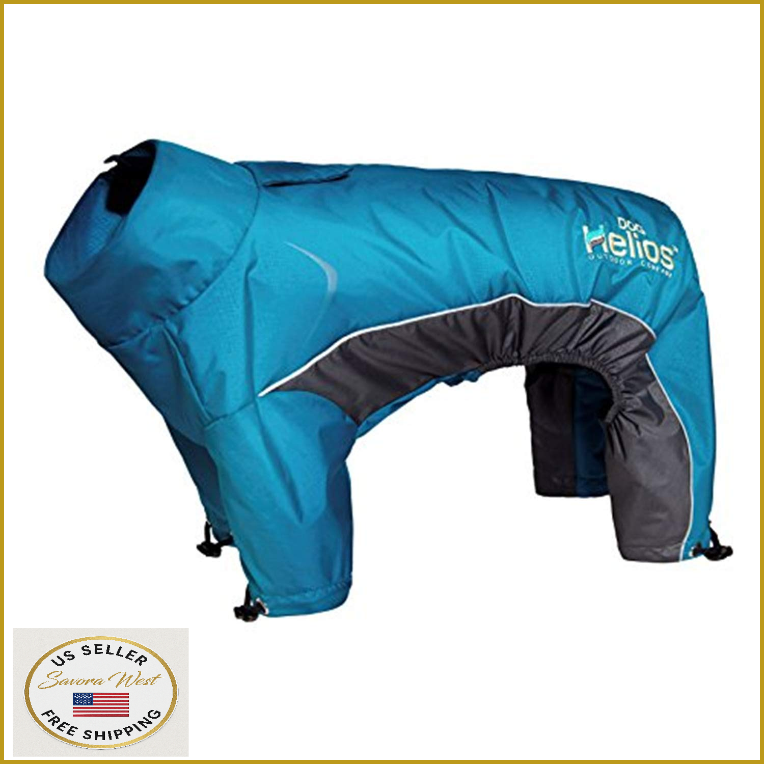 DOGHELIOS Blizzard Full-Bodied Adjustable 3M Reflective Winter Pet Dog ...