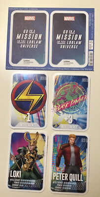 Loblaws MARVEL Trading Cards Go On A Mission Universe 8 Cards. 1 Pack ...