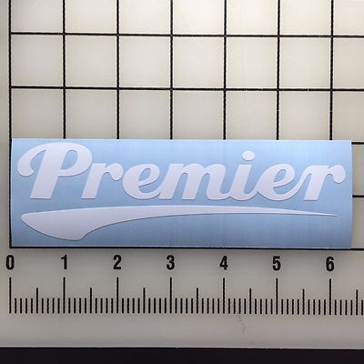 Premier Drums Logo 6" Wide White Vinyl Decal Sticker - BOGO | eBay