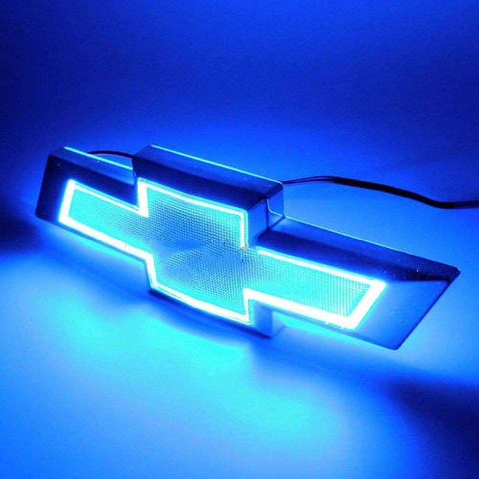 5D LED Chevrolet Car Emblem Trunk Tail Logo Light Badge Lamp Compatible ...