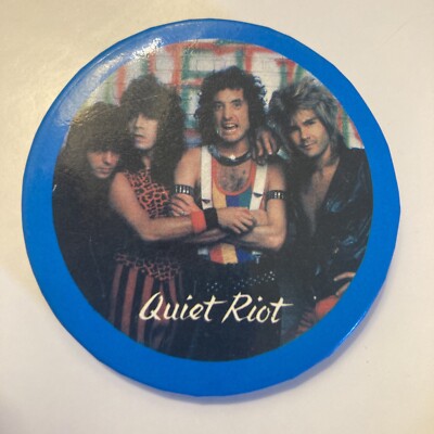 Vintage 1980s QUIET RIOT Pin Badge Button | eBay