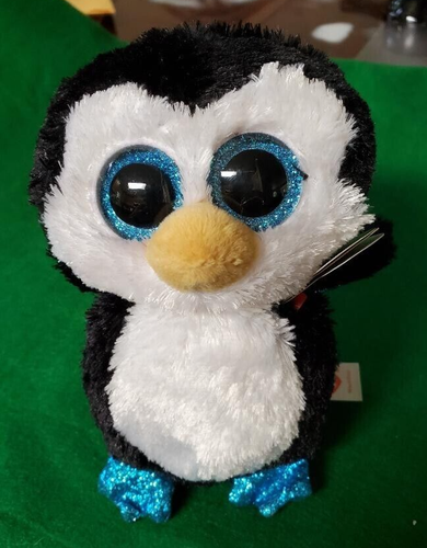 6" Tall 2020 TY Beanie Boos WADDLES the Penguin Plush Stuffed Animal | eBay