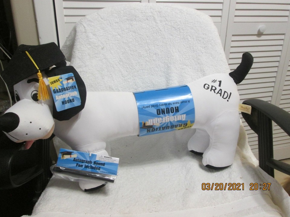DanDee Jumbo Graduation Autograph Dog Hound New With Tags See ...