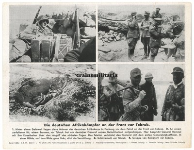 Orig. PRESSE Foto DAK Soldaten im Kampf TOBRUK Afrika 1941 General ...