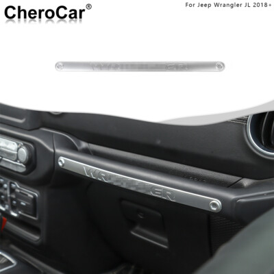 Car Dashboard Co-Pilot Grab Handle Cover Trim For Jeep Wrangler JL 18 ...