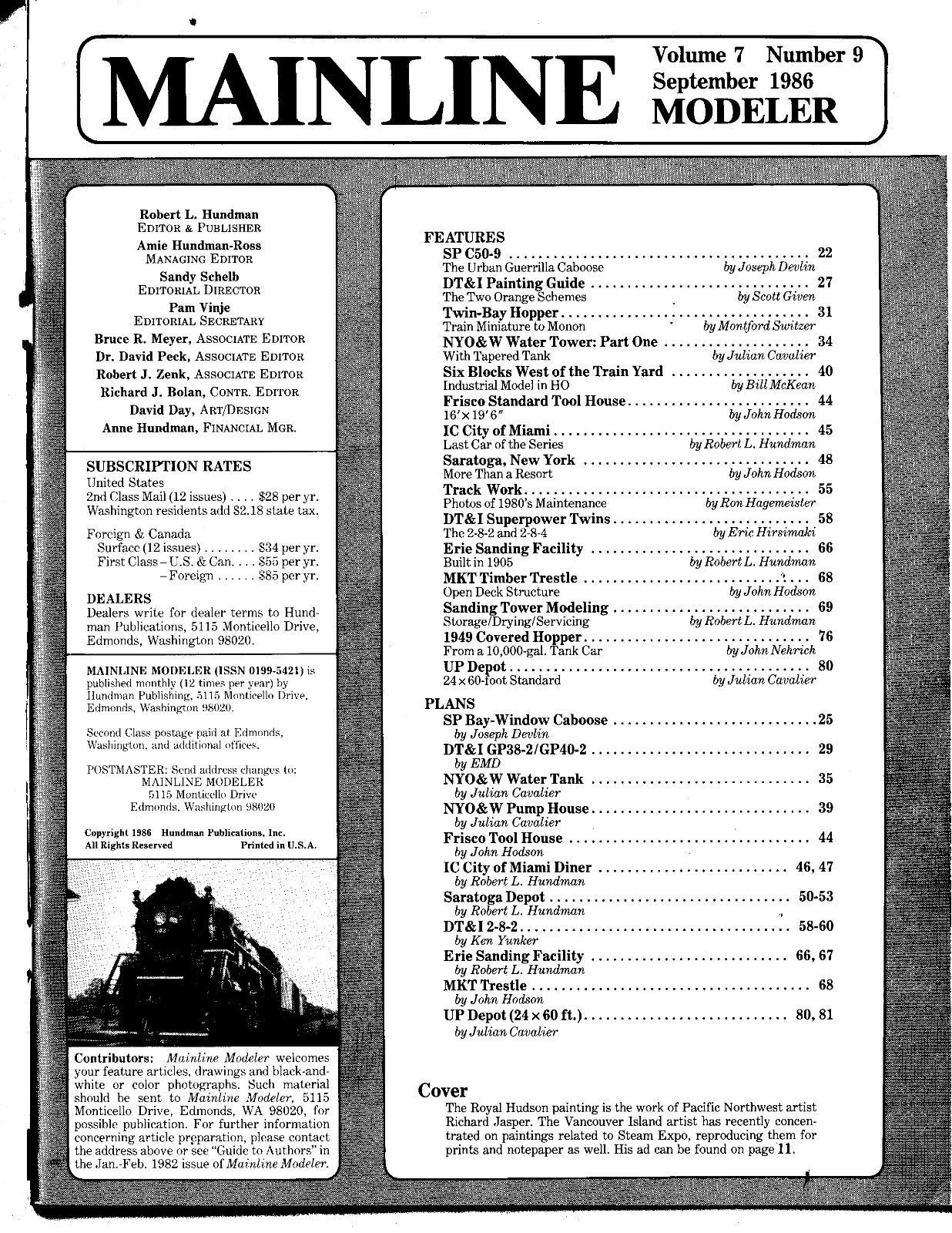 Mainline Modeler Magazine Sept 86 | eBay